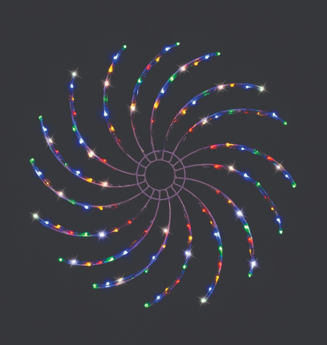 Stockholm Solar LED Spinning Light 100Pc Multicolour 50Cm Diameter