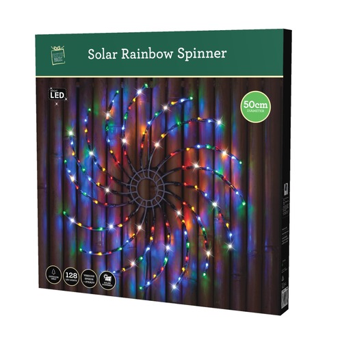 Stockholm Solar LED Spinning Light 100Pc Multicolour 50Cm Diameter
